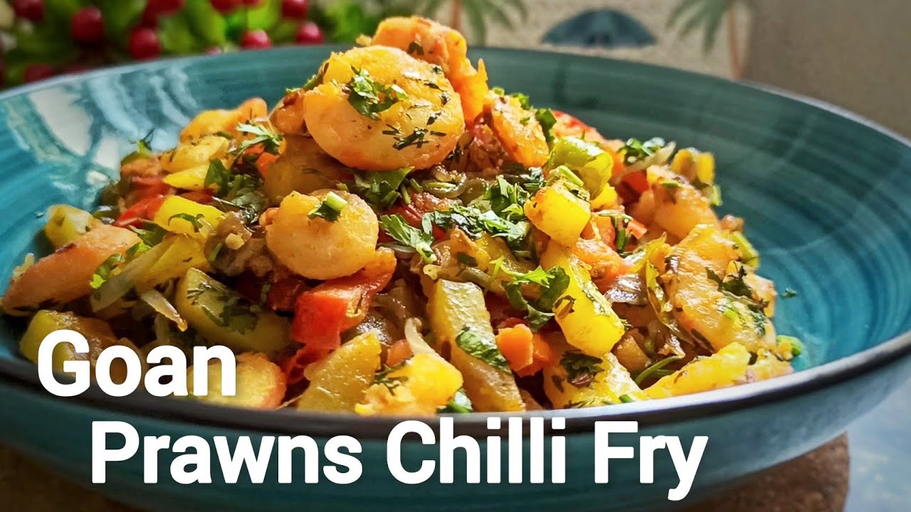 Goan Prawns Chilli Fry | Easy Prawns Recipe - Chili Chili