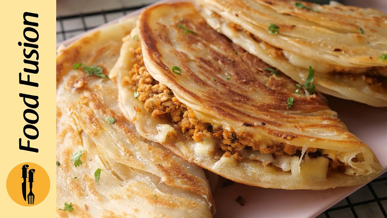 Street Style Chicken Lacha Paratha Recipe By Food Fusion (Iftar/Sehri ...