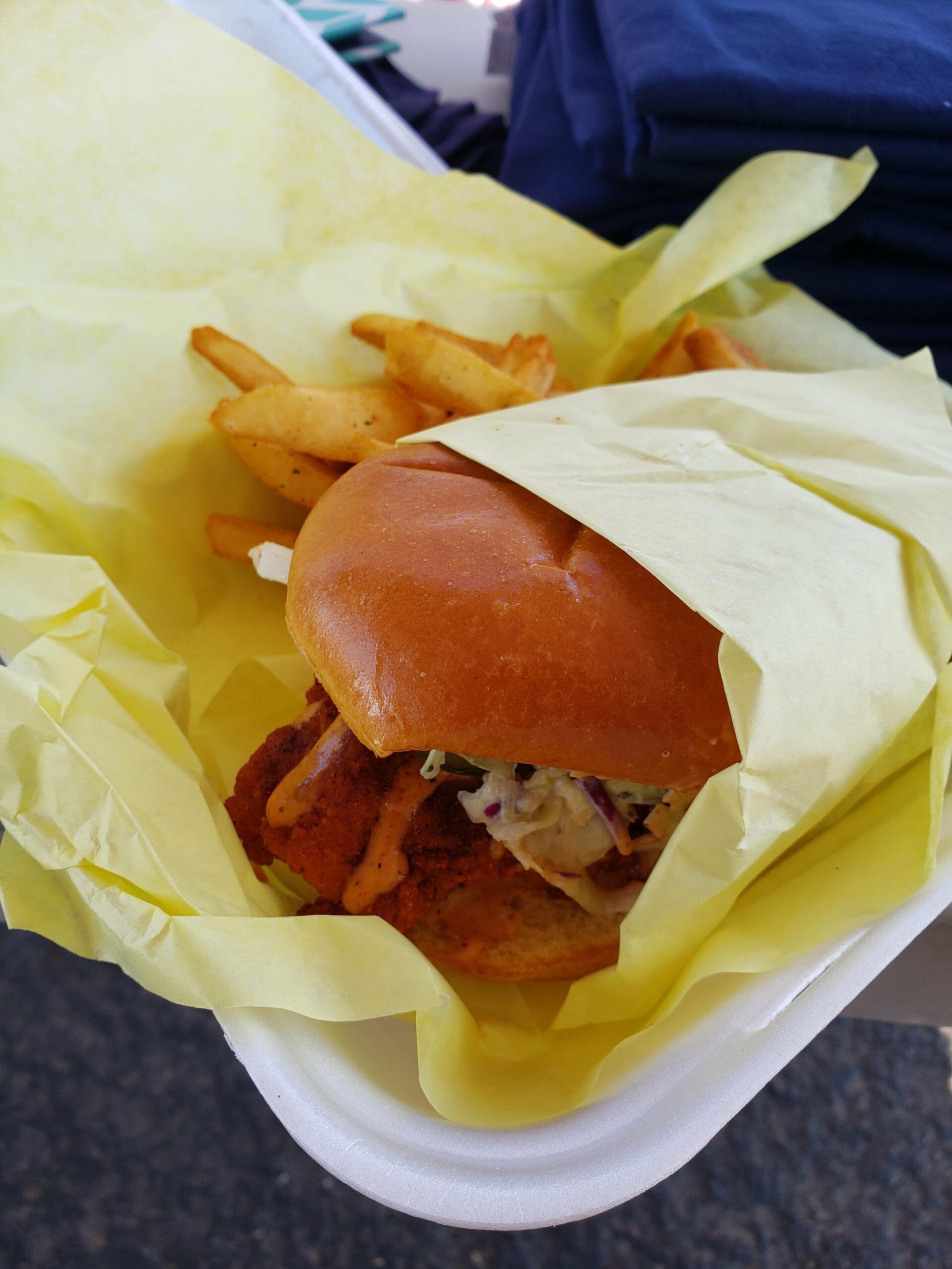 Nashville Hot Chicken from a booth at a swap meet - Chili Chili