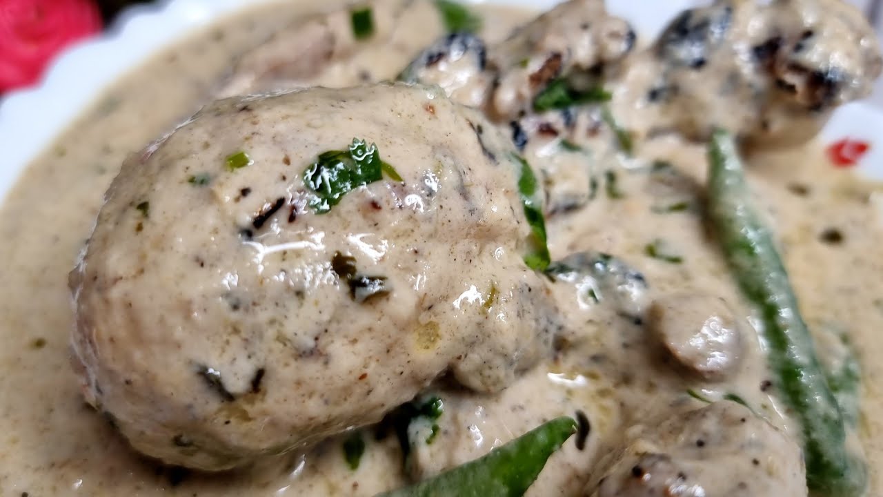 Chicken Barra With Silky Smooth White Gravy | Restaurant Style Chicken ...