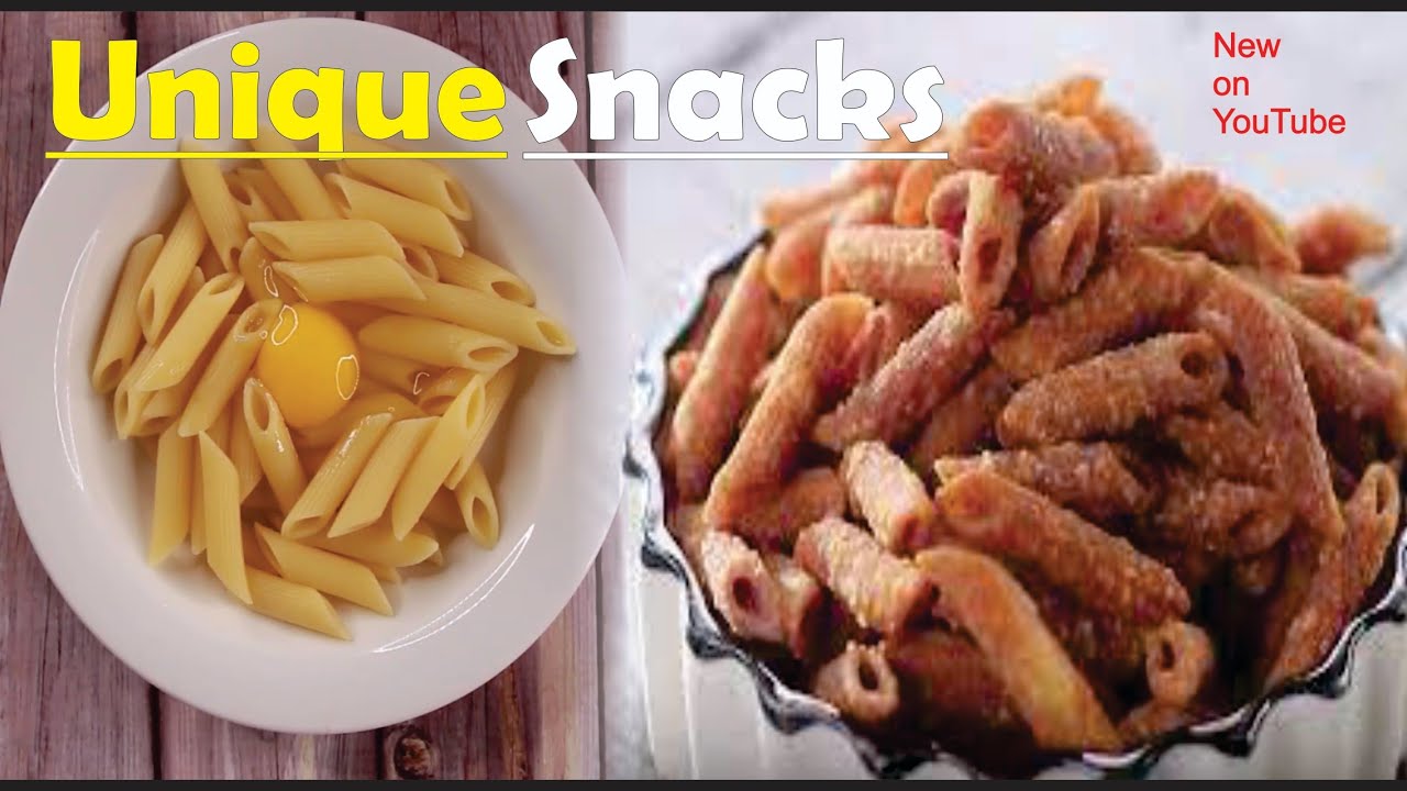 Unique Snacks Recipe || New Crispy Pasta Snacks Recipe || Red Chili ...