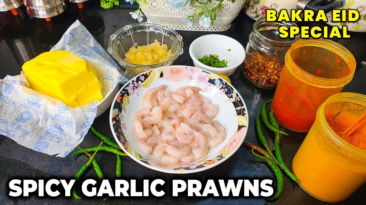 Spicy Garlic Prawns In Just 5 Mins | Chili Garlic Shrimp Recipe ...