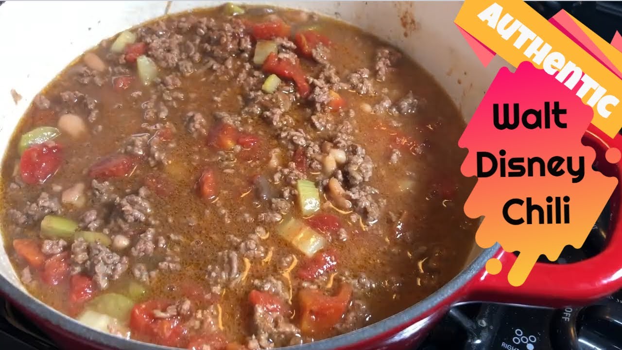 This Is The Authentic Walt Disney Chili Recipe Walt Loved Best - Chili ...