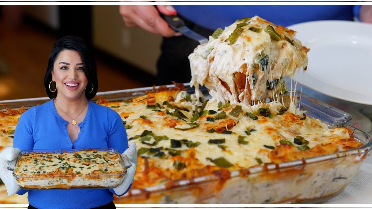 Famous CHIMICHANGAS Casserole Recipe - Chili Chili