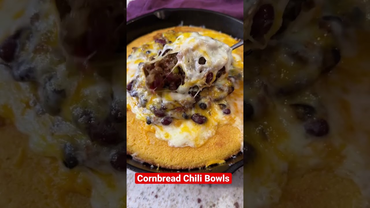 Cornbread Chili Bowls - Chili Chili
