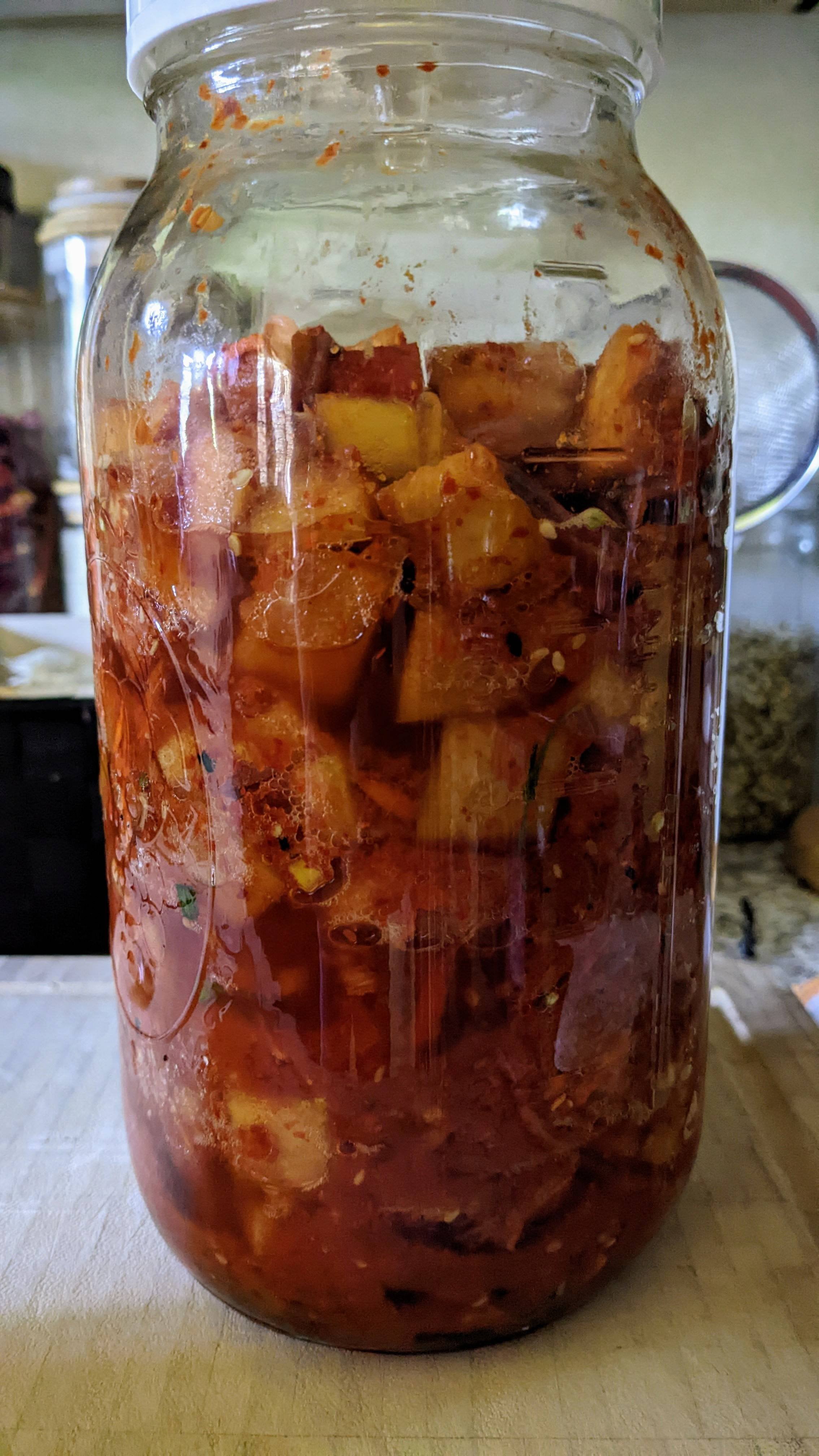 Watermelon rind kimchi - Chili Chili