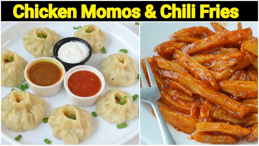 Chicken Momos & Chili Fries With Gravy - Chili Chili