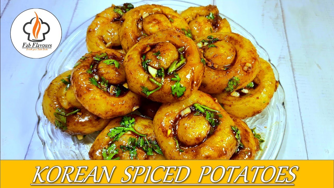Korean Spiced Potatoes | Spicy Potato Noodles recipe|Trending Korean ...