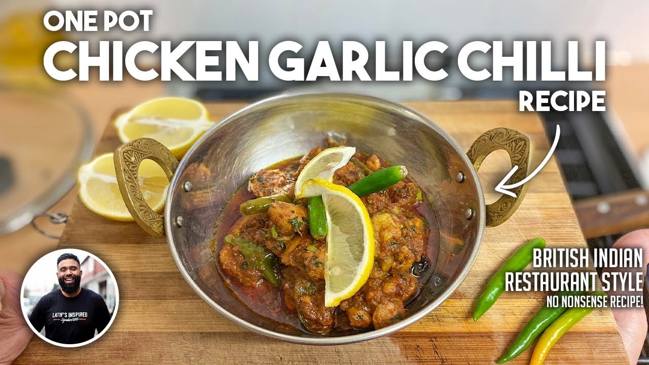 One Pot Garlic Chilli Chicken (BIR) Indian Restaurant Recipe | No ...