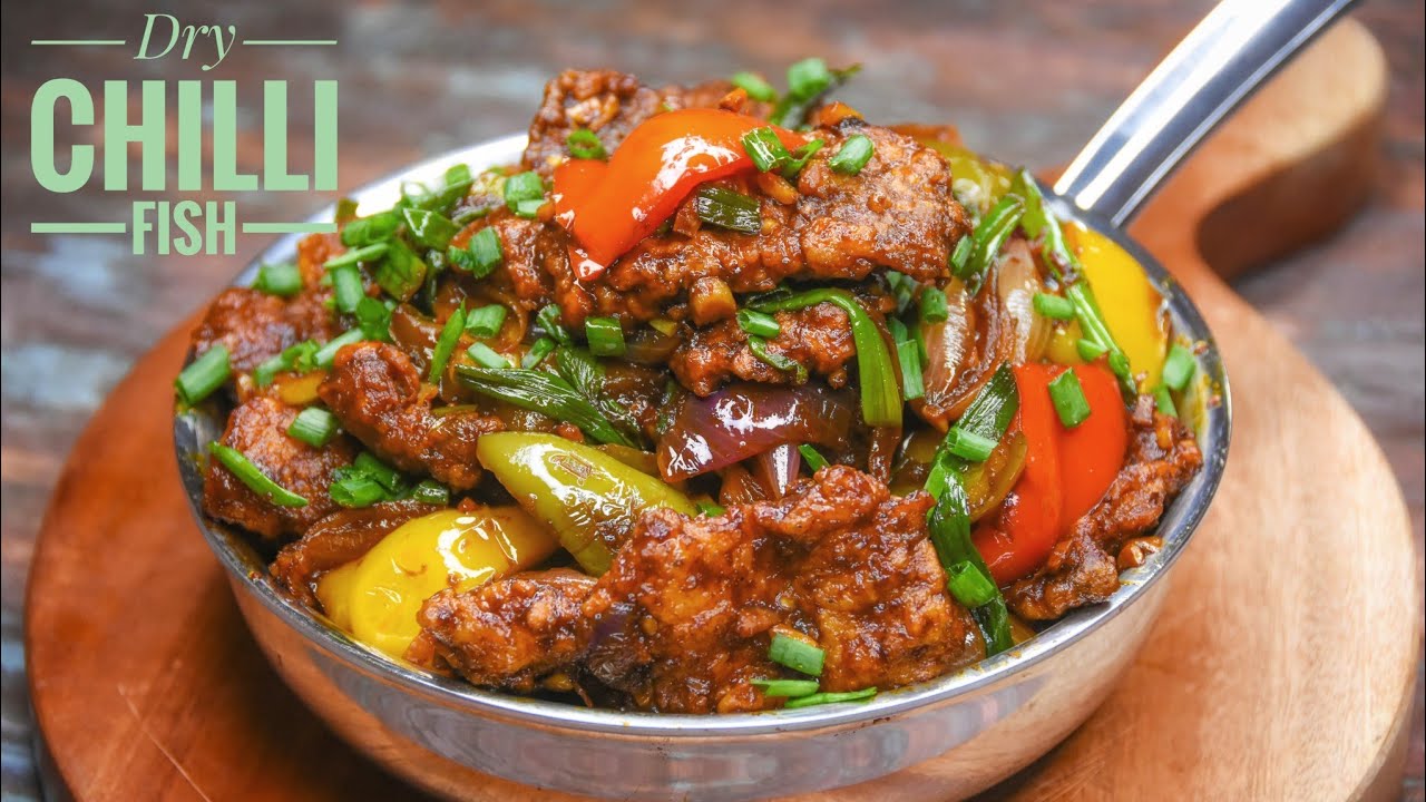 Chilli Fish Recipe Restaurant Style | Fish chilli dry | Fish starter ...
