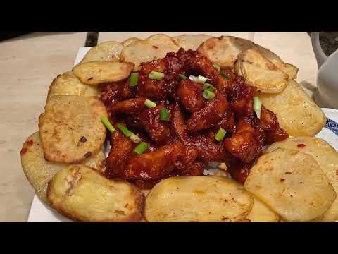 Sweet Chili BONELESS Chicken bites twice-fried with circle CHIPS, Easy ...