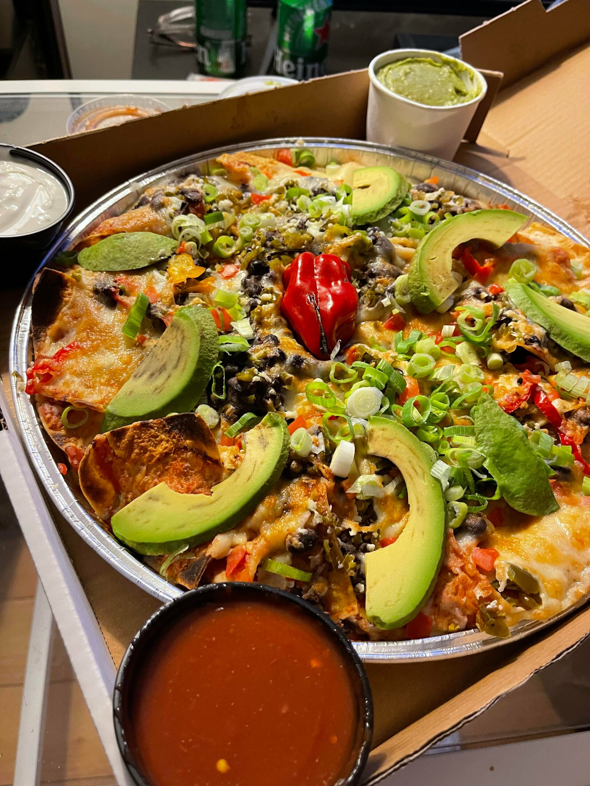 death from above nachos from sneaky dees in toronto :) - Chili Chili