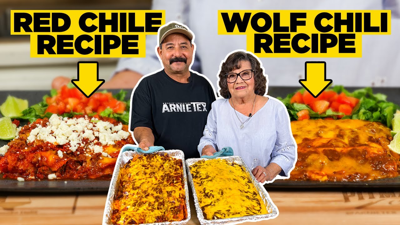 ENCHILADAS RUMBLE: My Mom’s Tex-Mex Wolf Chili vs My Mexican Red Sauce Recipe - Chili Chili