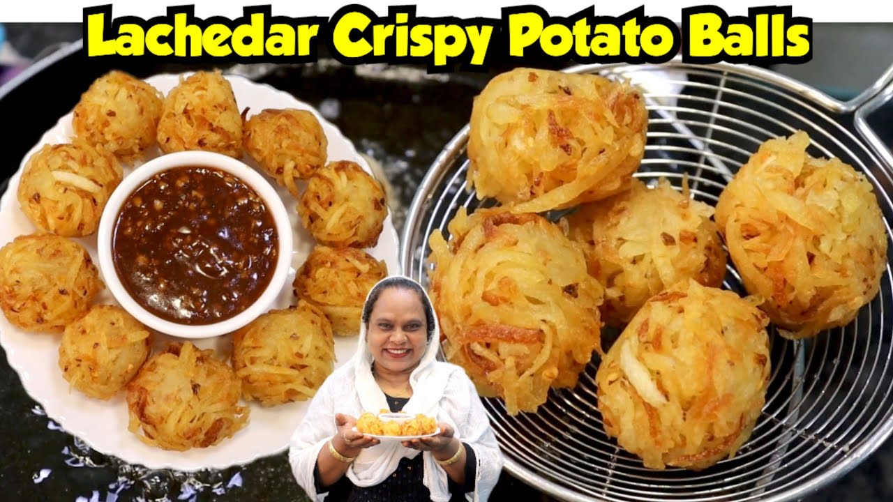 Lachedar Crispy Potato Balls | Sweet & Chilli Sauce | Ramadan Special ...