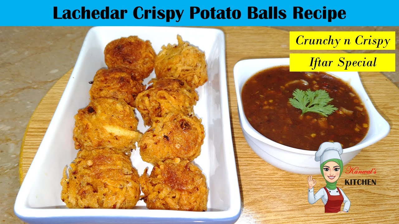 Lachedar Crispy Potato Balls | Sweet and Chili Sauce | Ramazan Special ...