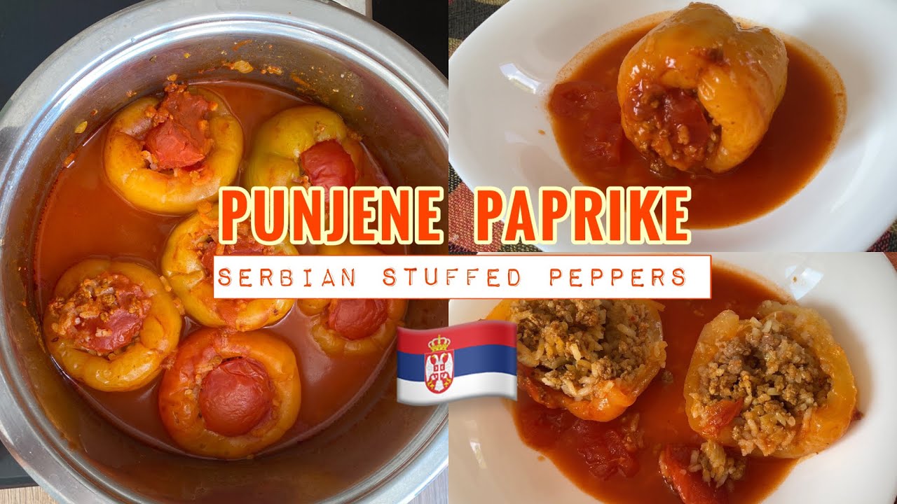 How to make Serbian Stuffed Peppers | Punjene Paprike sa meson Recipe ...