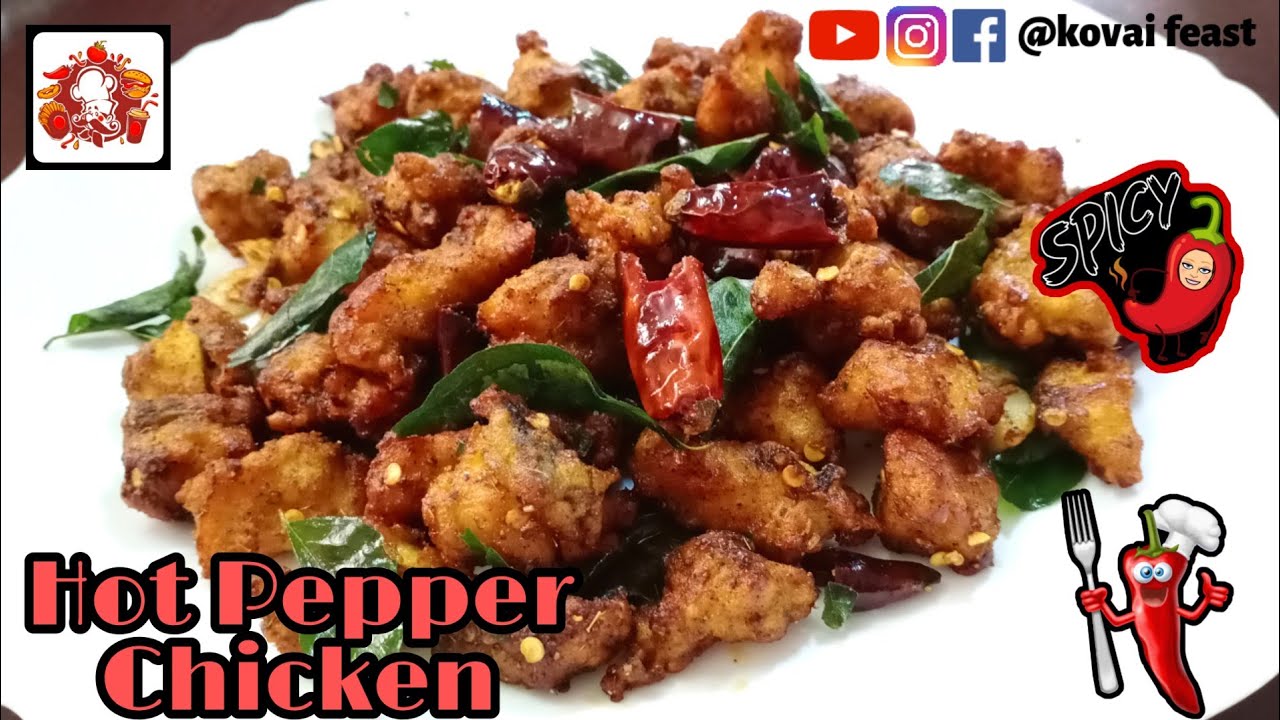 Hot Pepper chicken | How to make Spicy Hot Pepper chicken | Chicken ...