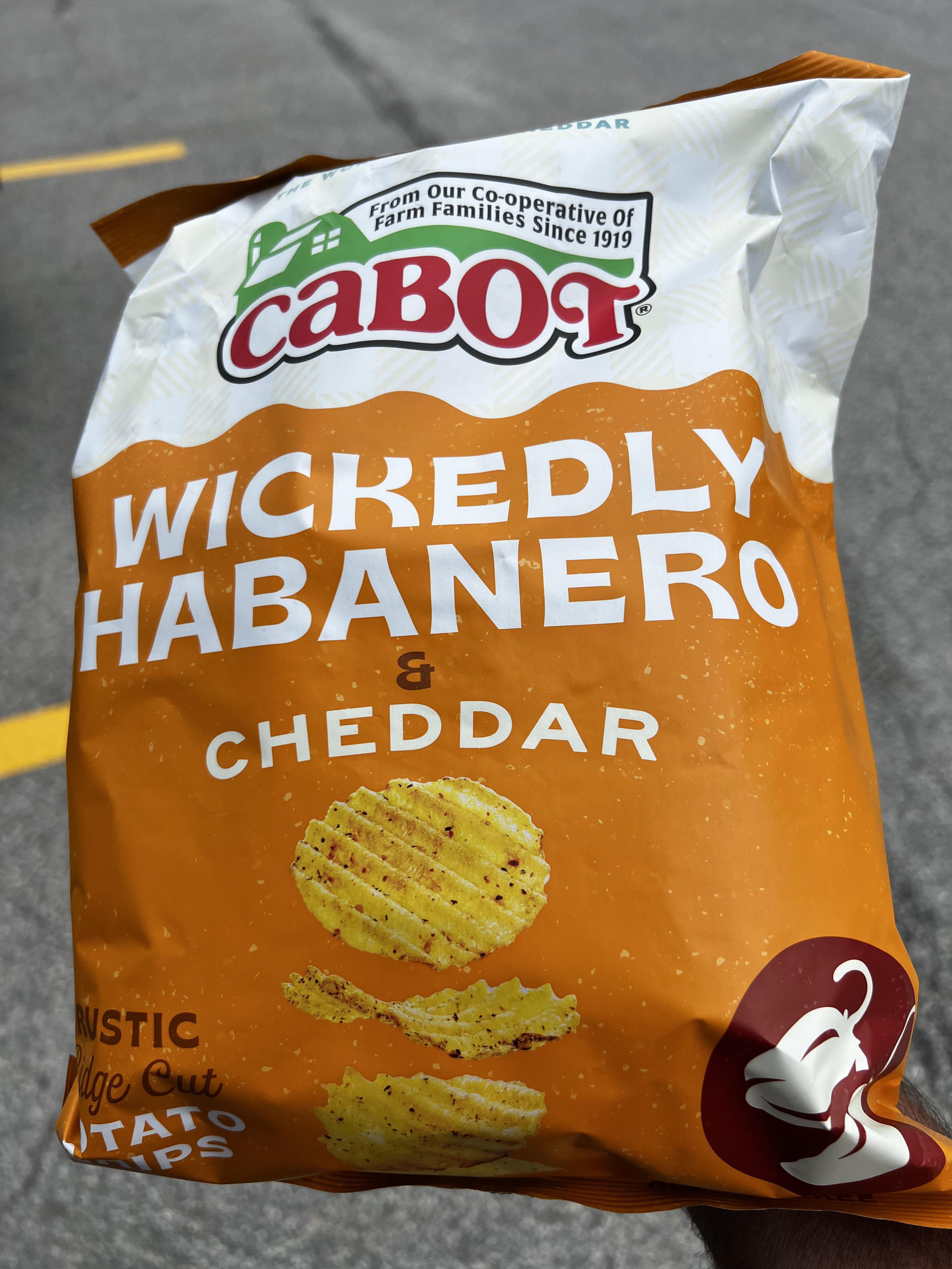 Cabot “Wicked Habanero & Cheddar Chips - Chili Chili