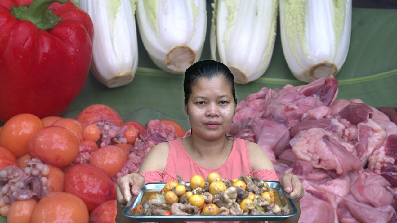 Cooking chicken egg and intestine with bell pepper recipe - Simple ...