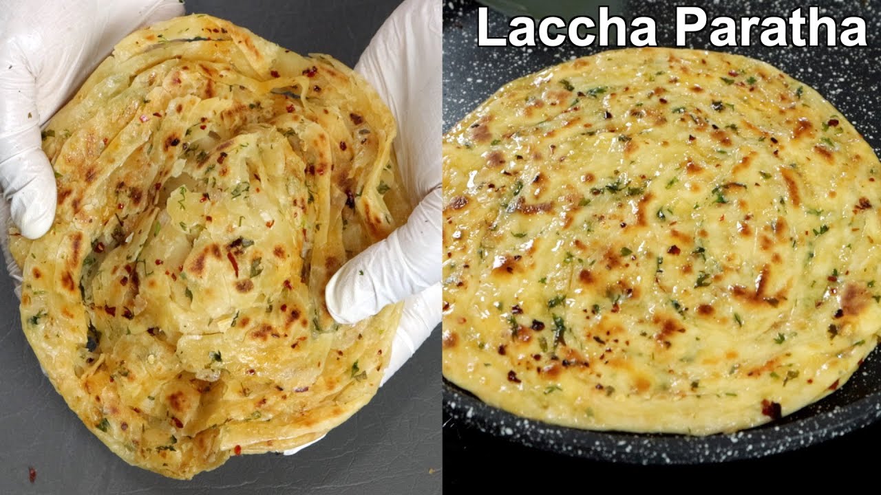 10 Minutes Chili Onion Layered Paratha | Onion Laccha paratha Recipe ...