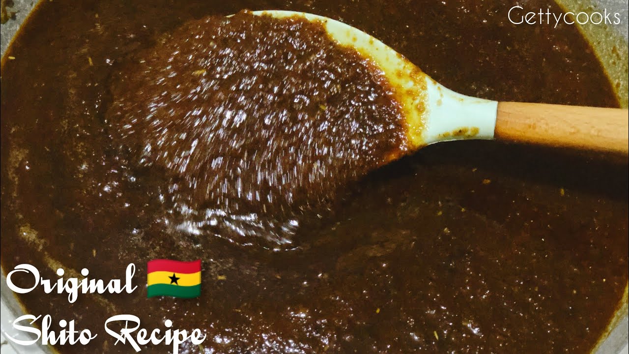 How to make Authentic Ghana Shito Recipe//Black pepper sauce - Chili Chili