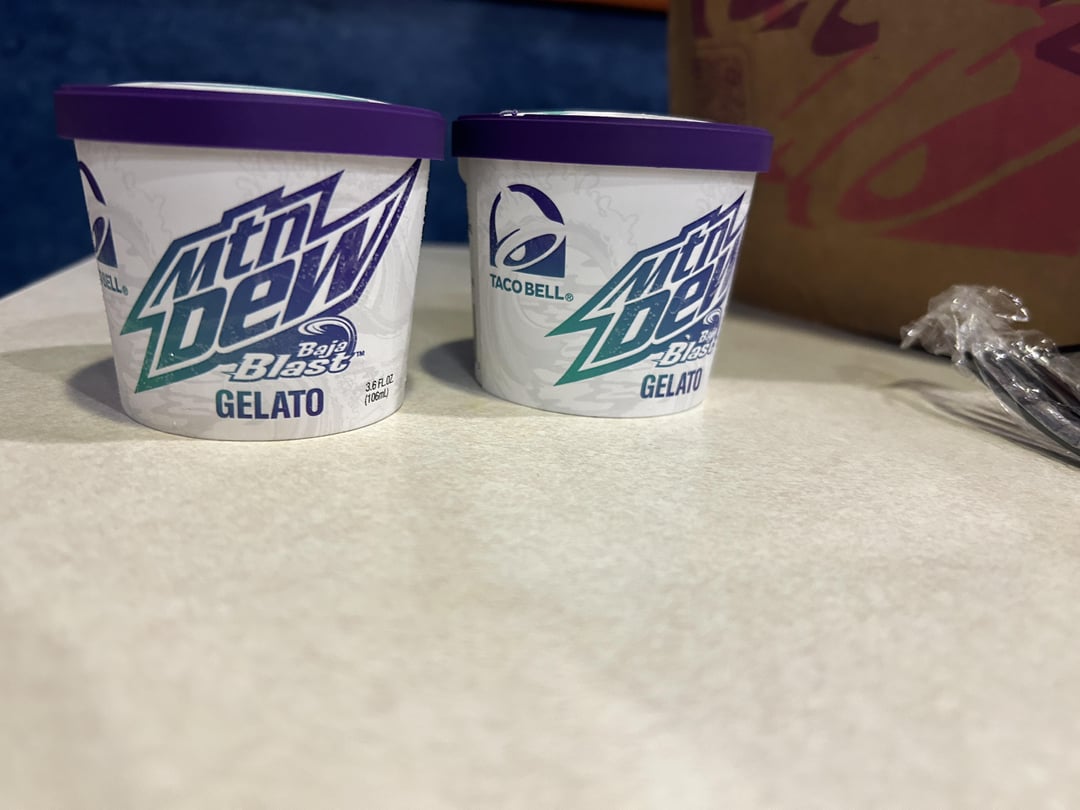 Baja Blast Gelato. Kinda mid - Chili Chili