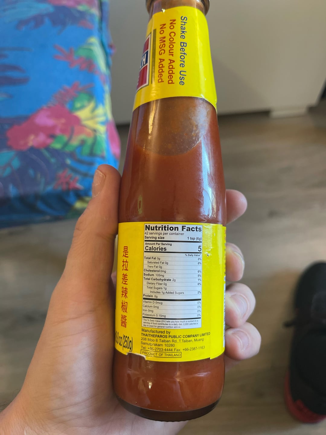 Sriracha made in Thailand - Chili Chili