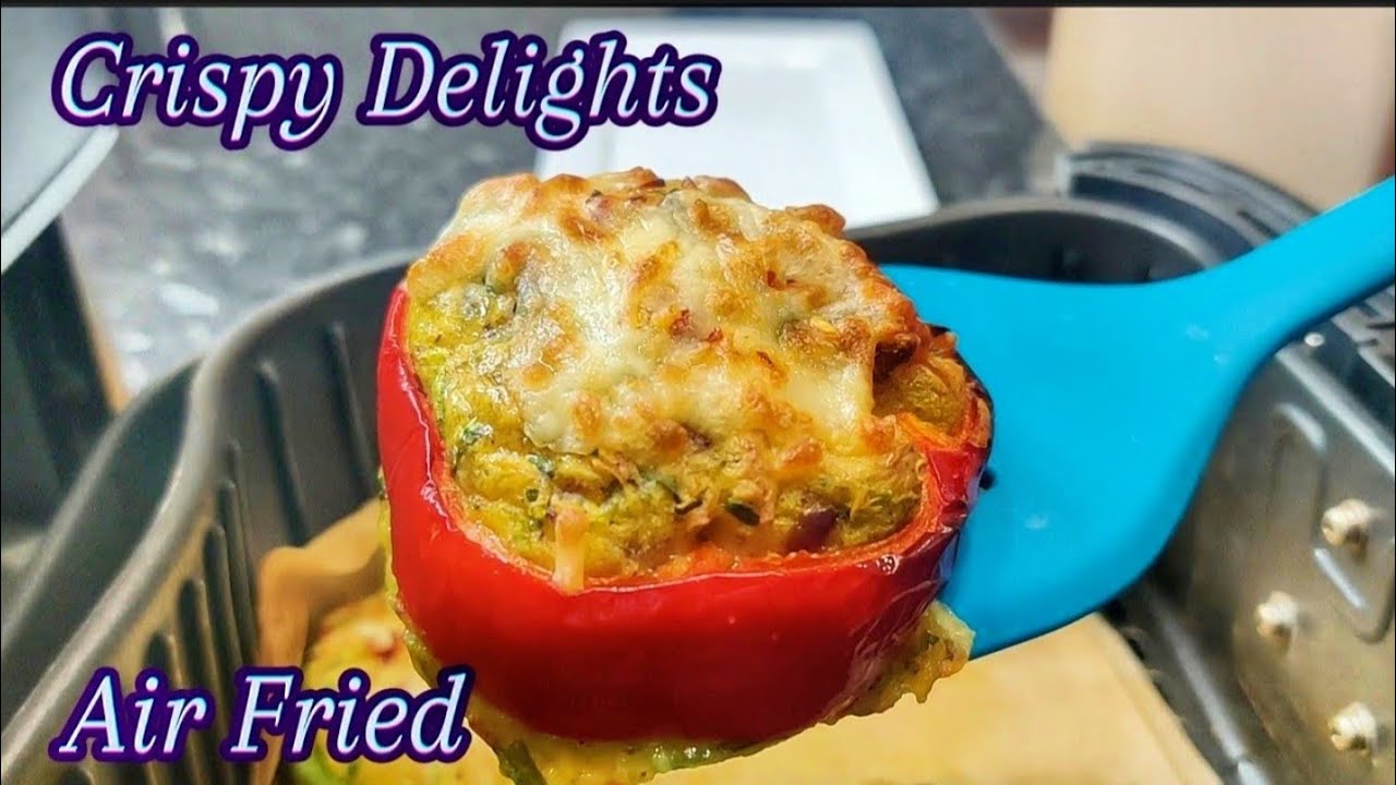 Crunchy Delights: Air-Fried Stuffed Peppers Extravaganza #ektaskitchen ...