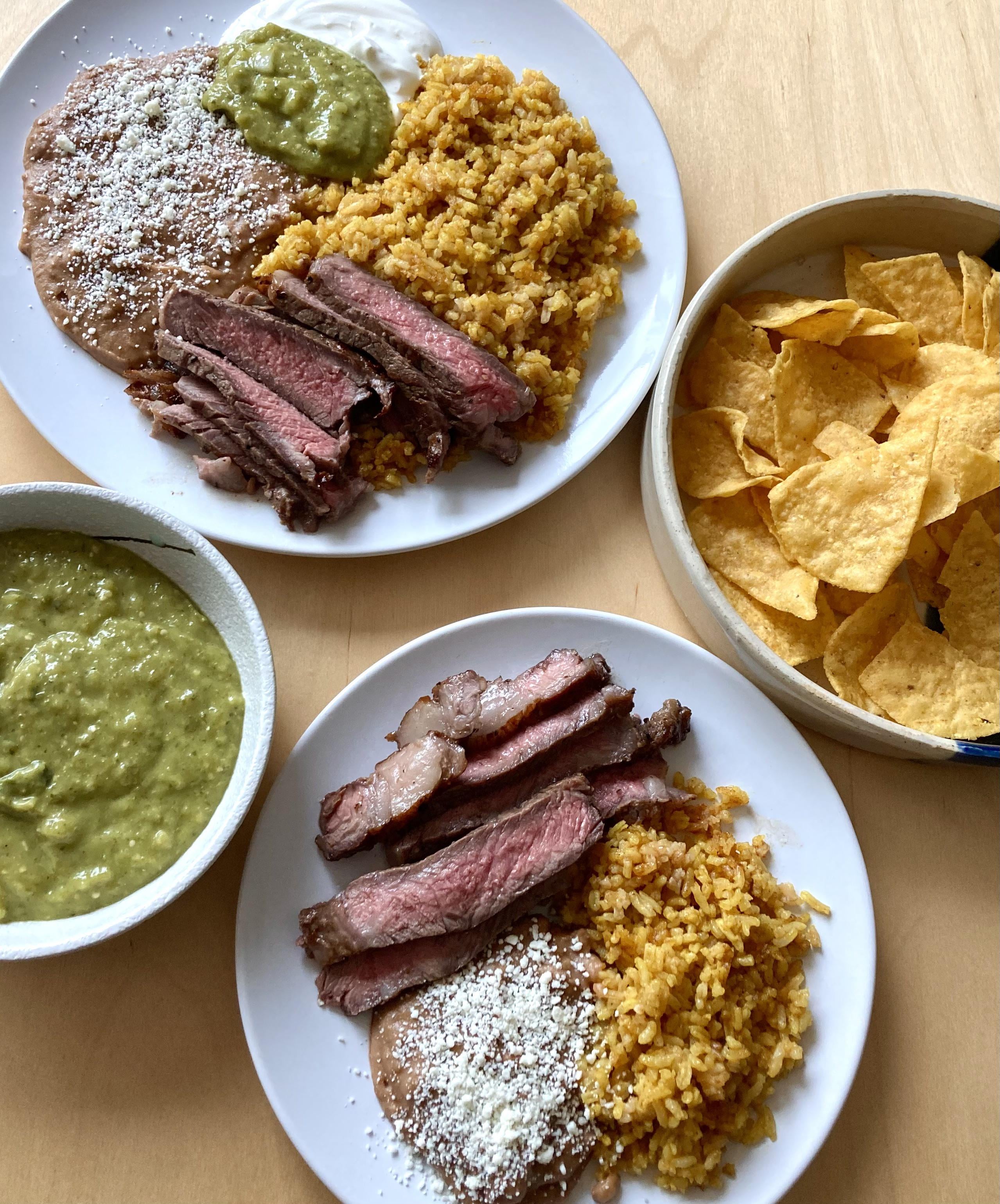 Homemade Asada Plate - Chili Chili