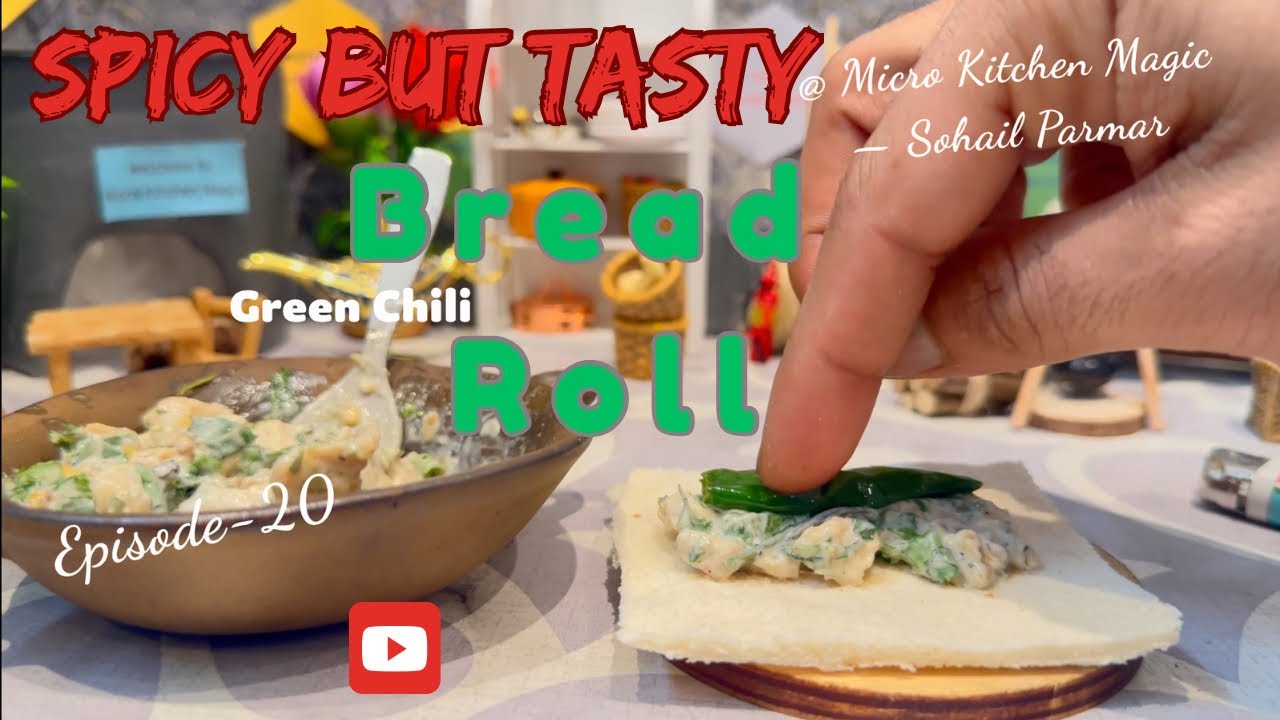 Delicious Chicken Bread Roll Recipe: Green Chilli Mix & SpicyChicken ...