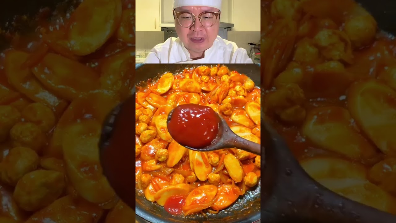 Chili & Sweet Chicken Meatballs Rice Cake - Chili Chili