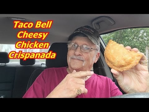 Taco Bell Cheesy Chicken Crispanada Taste Test Rating Review - Chili Chili