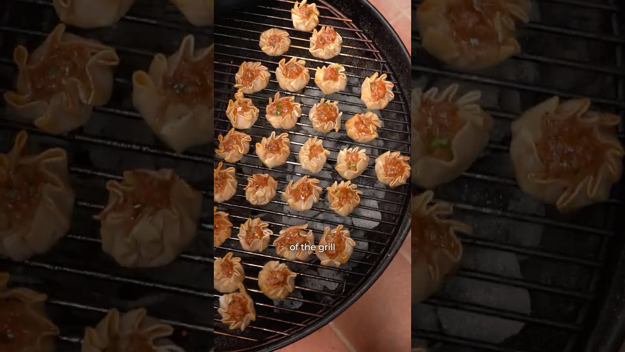 BBQ Grilled Dim Sims with Gochujang Honey Pork Recipe - Chili Chili