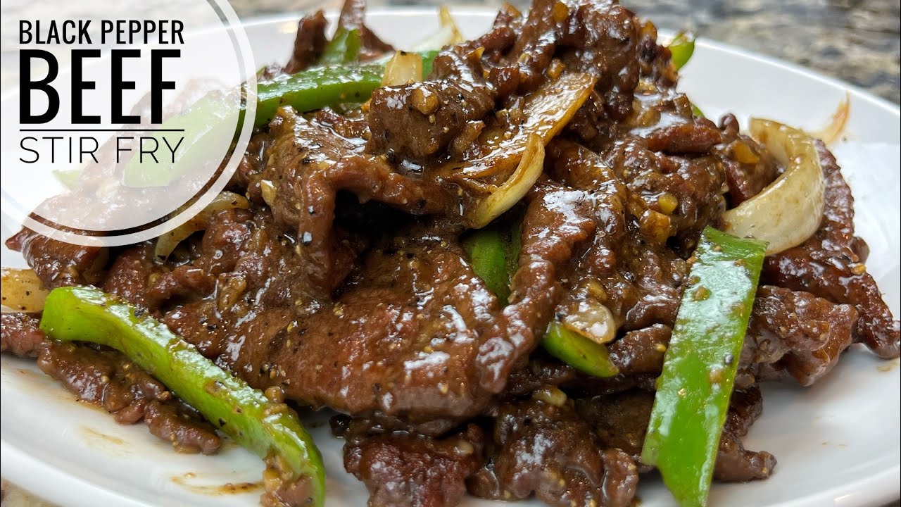 Black Pepper Beef Stir Fry Recipe | Simple Peppery, Juicy And Tender Beef Stir Fry - Chili Chili