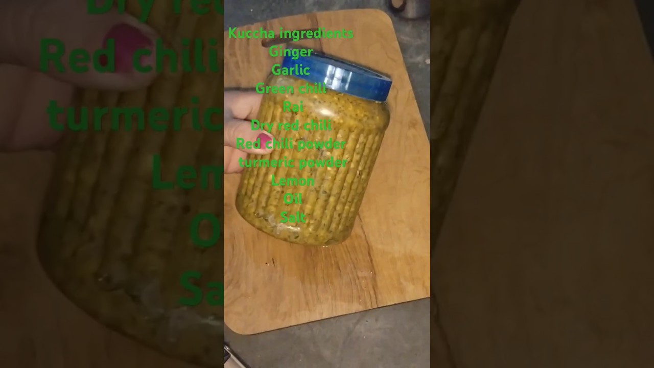 #garlic chili ginger pickle/kuccha recipe #how to make kuccha #tasty # ...