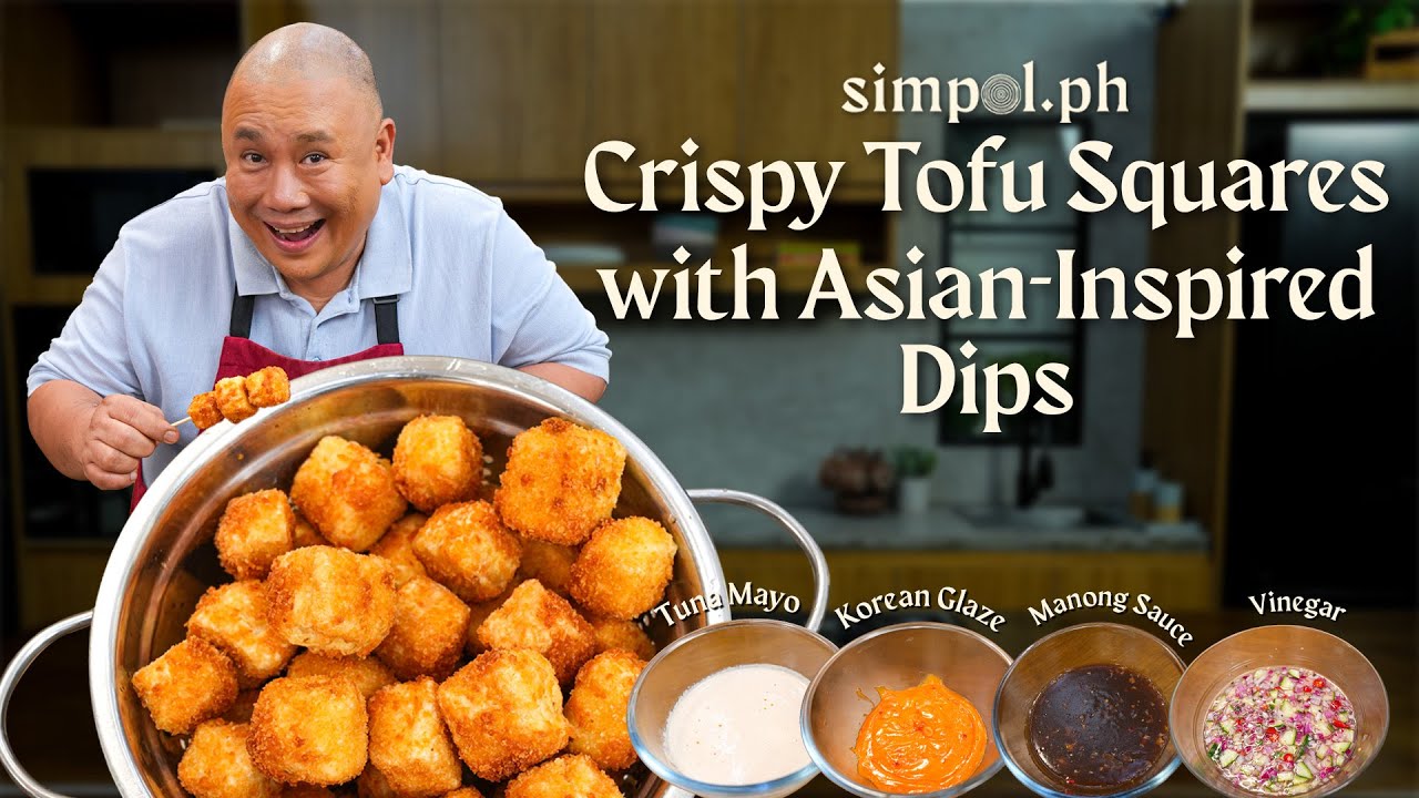 Crispy Tofu Squares with 4 Easy Asian-Inspired Dips - Chili Chili