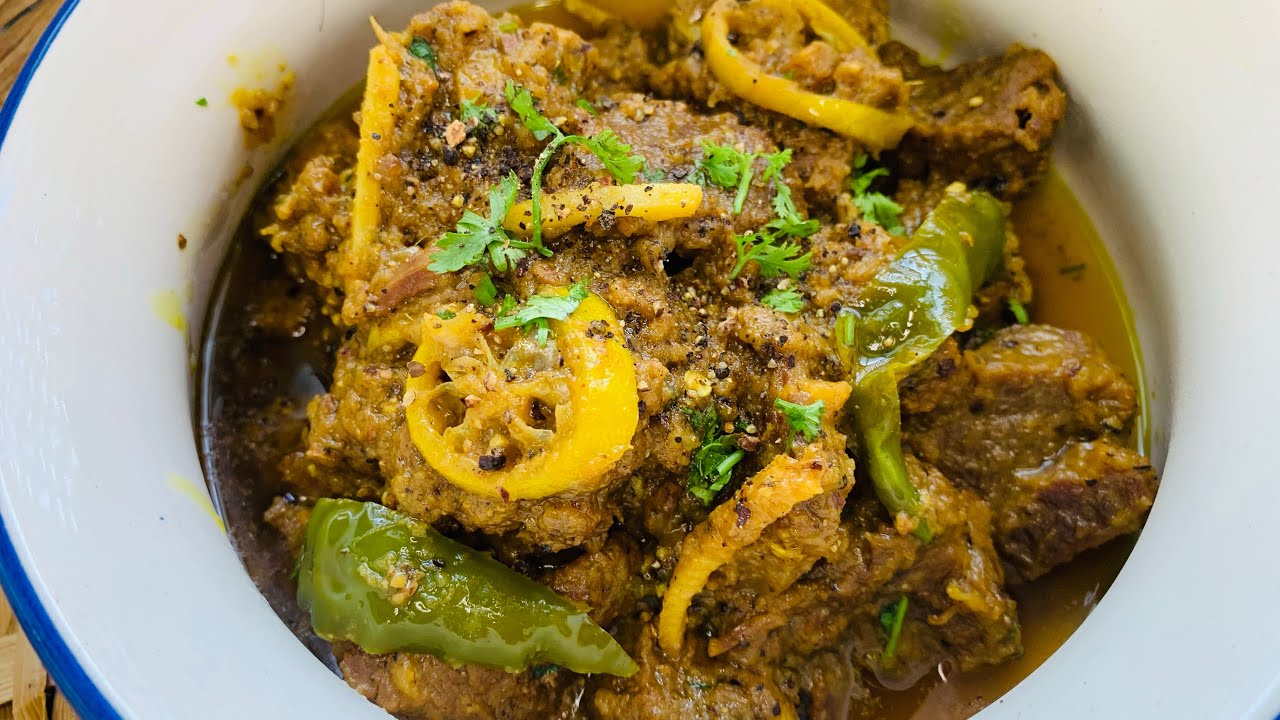 LEMON PEPPER GOSHT RECIPE/ BEEF LEMON PEPPER RECIPE//NIMBU AUR KALI ...