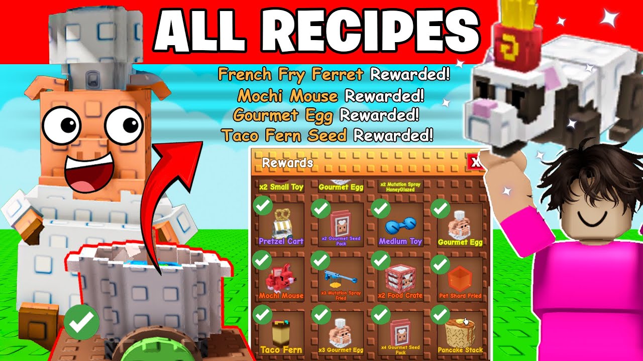 ALL RECIPES GUIDE GROW A GARDEN COOKING (CAKE,SUSHI,PIE,PIZZA,WAFFLE ...