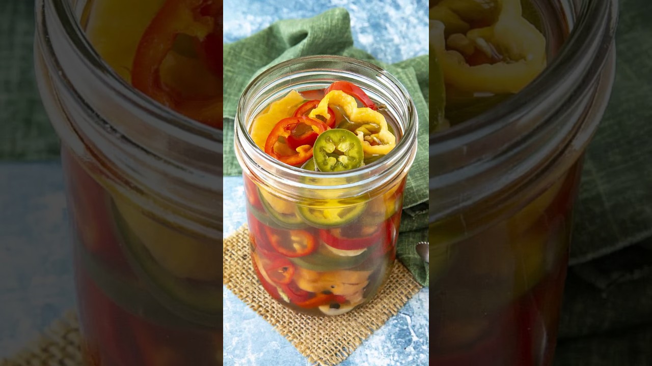 How to Make Spicy PICKLED PEPPERS - Chili Chili