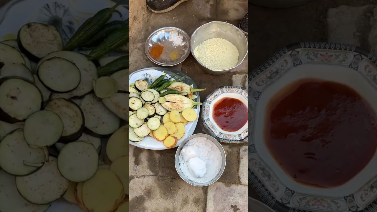 Baingan and Green Chili Chips Recipe by Old Ama Jaan for her Husband ...