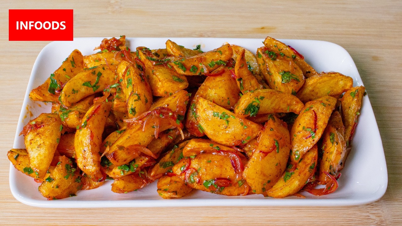 Chili Lemon Potato Wedges Recipe | How to Cook Potato Wedges | Infoods ...