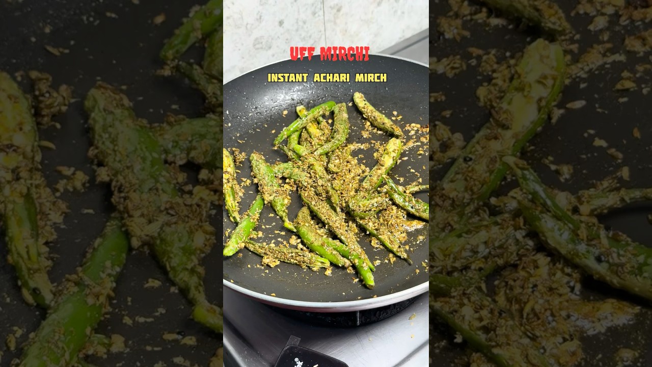 Achari Mirch Recipe | Spicy & Tangy Pickled Green Chili | Homemade ...