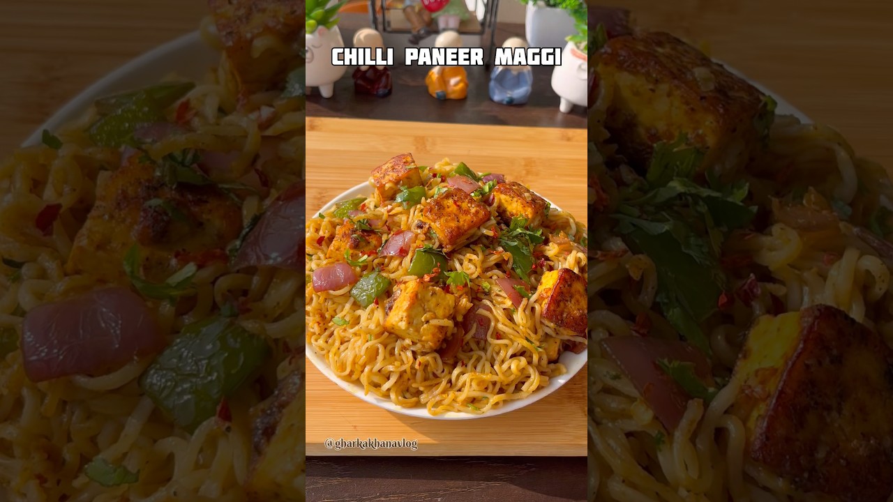 Chilli paneer maggi #shorts #recipe #maggi #maggirecipe #trending # ...
