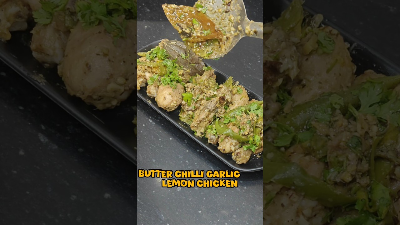 Butter Chilli Garlic chicken | Restaurant style Chicken recipe | garlic ...