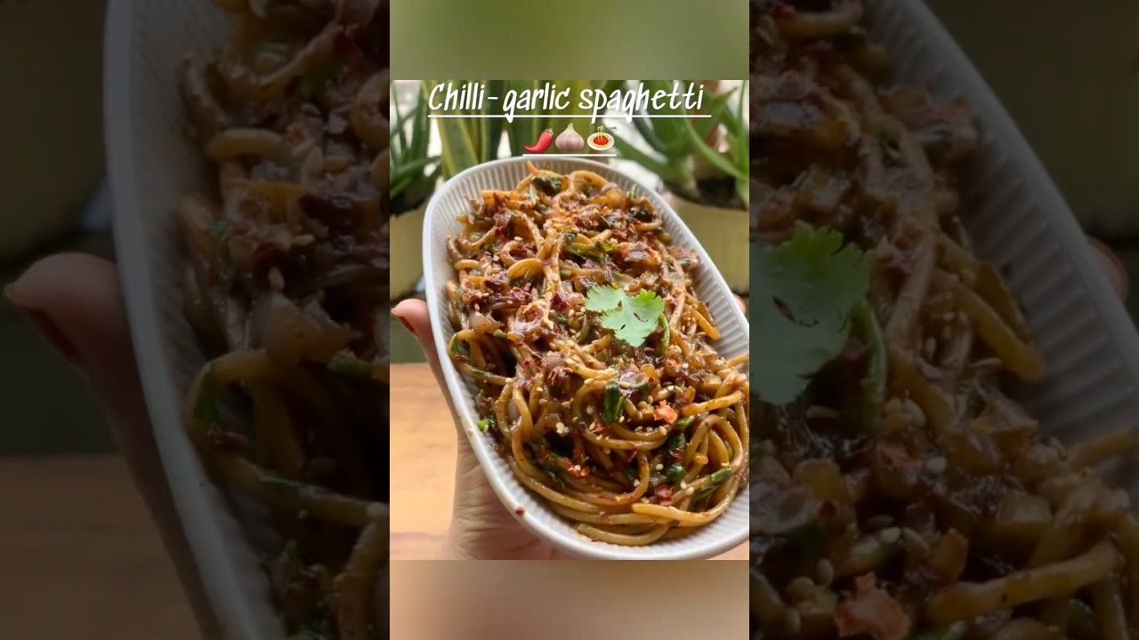 🔥Chilli-Garlic Spaghetti | Italian Style Quick Recipe | # ...