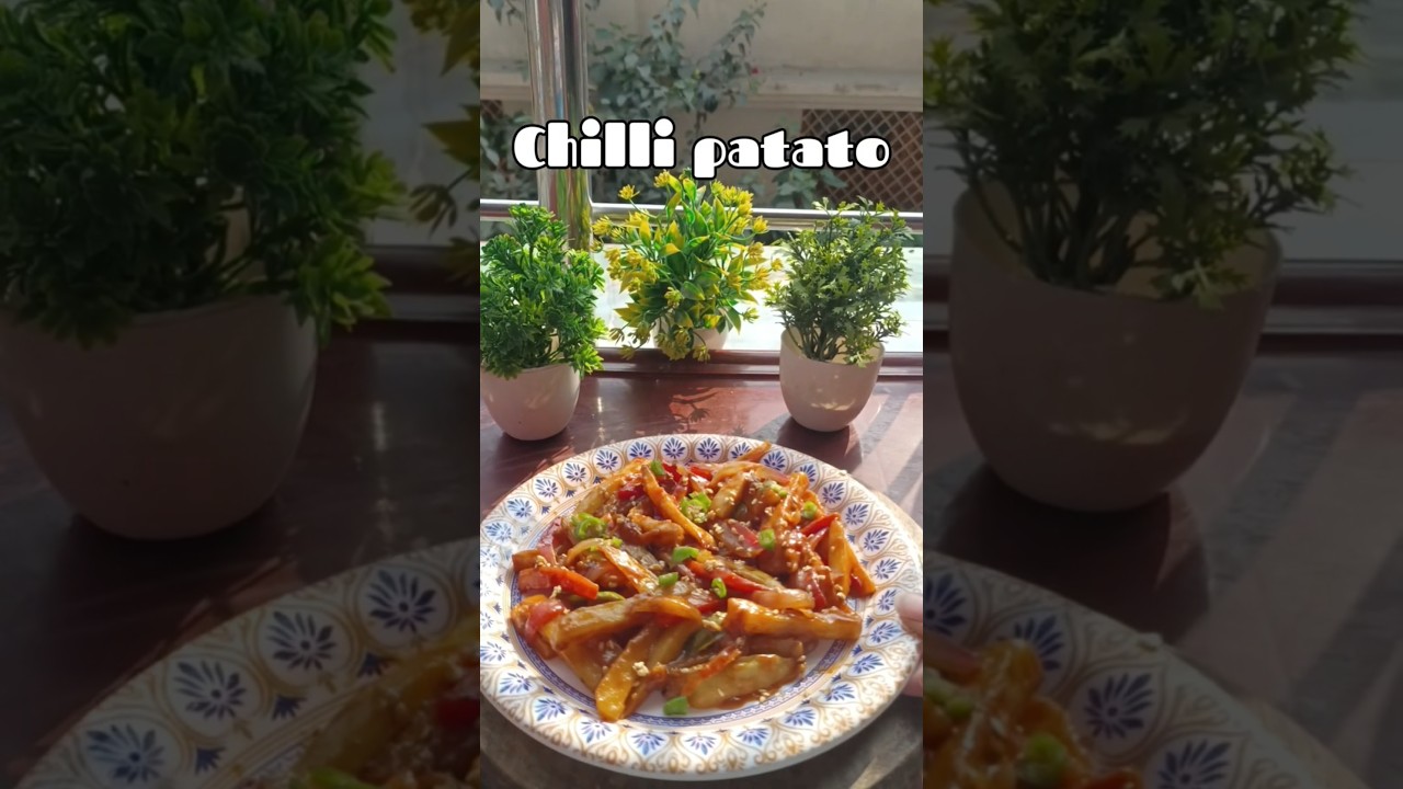 🥔🍟Chilli Patato|Super Spicy 🔥|Crispy chilli|Easy Recipe|Evening Snack ...