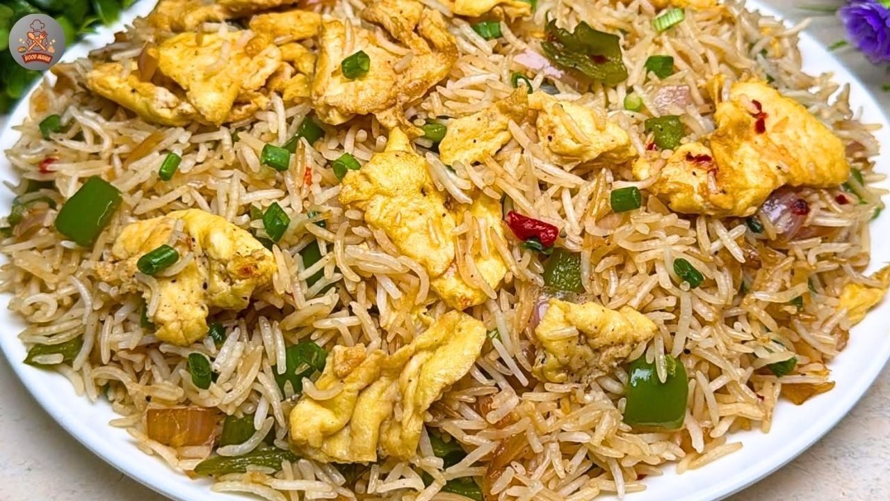 Street Style Chilli Egg Rice | Chilli Egg | How to make egg chilli rice ...